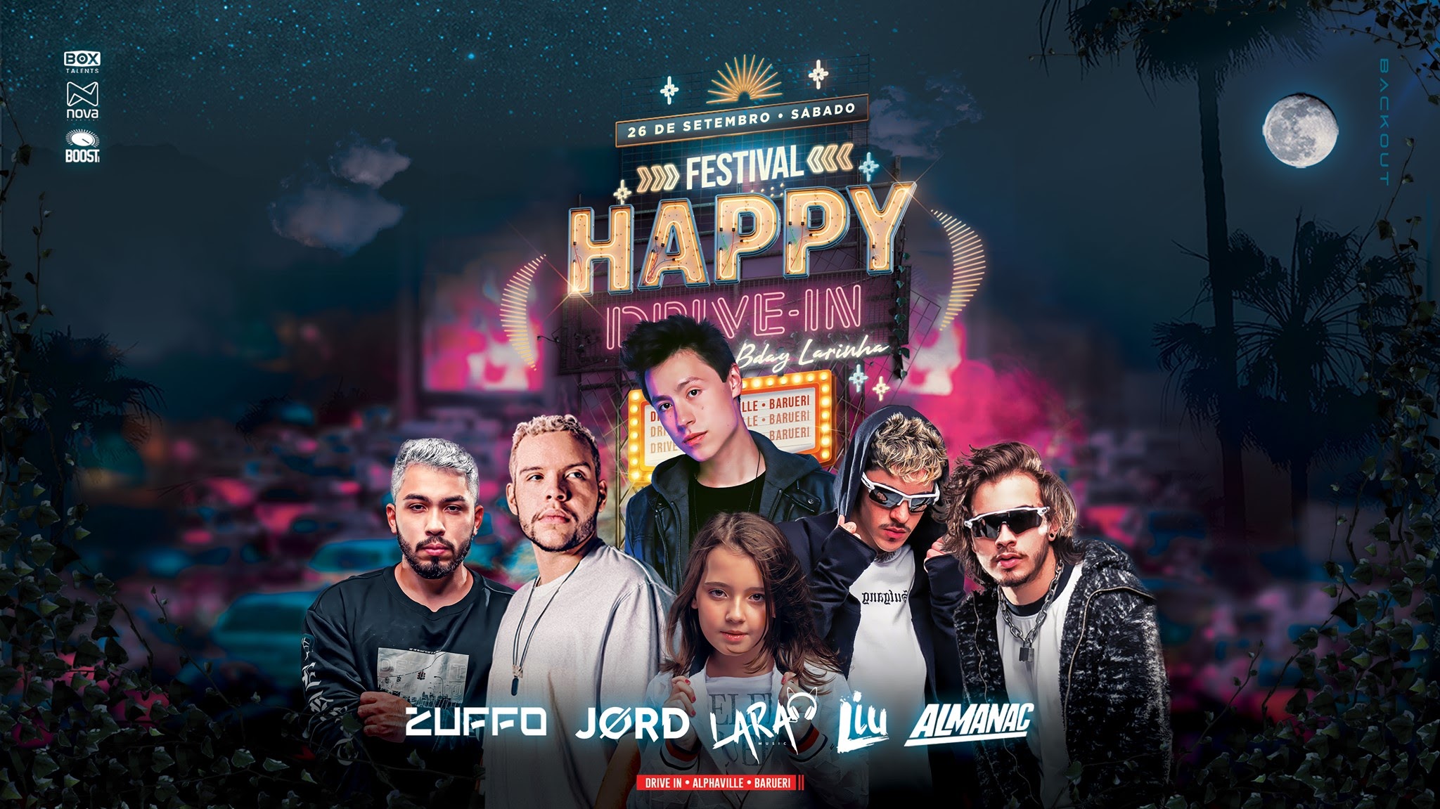 Happy Drive'In estreia com Liu, Jord, Almanac, Zuffo, Cevith e Larinha ...